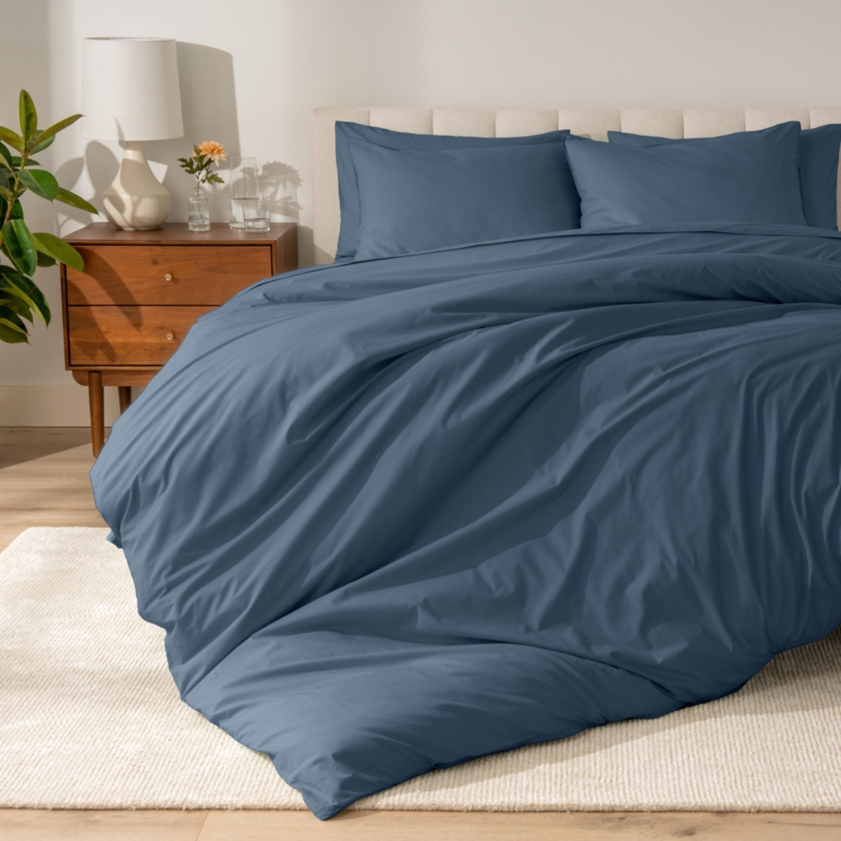 Click here for Bare Home Organic Cotton Percale Duvet Cover Set K... prices