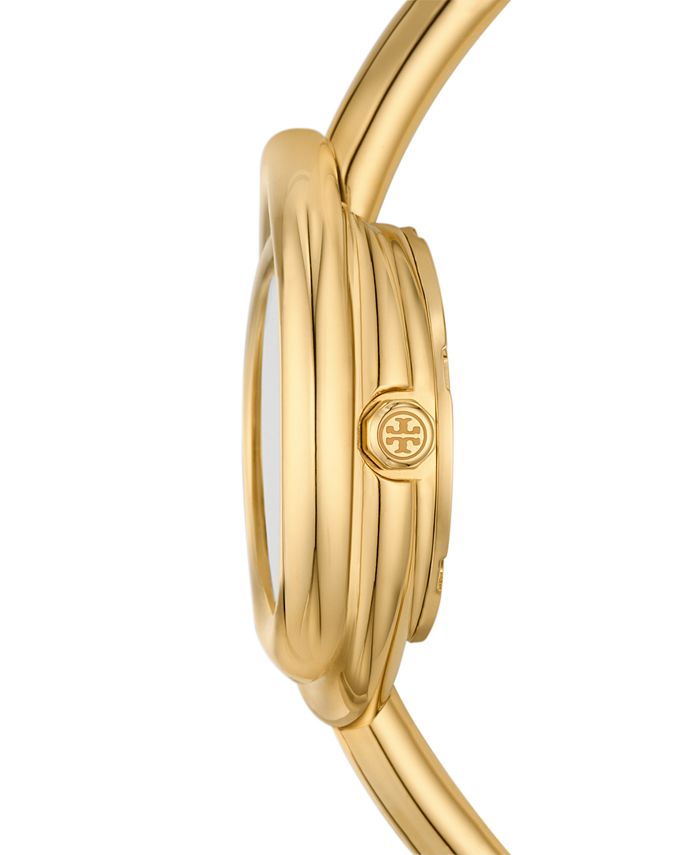 Tory Burch Women's The Miller Gold-Tone Stainless Steel Bangle Bracelet ...