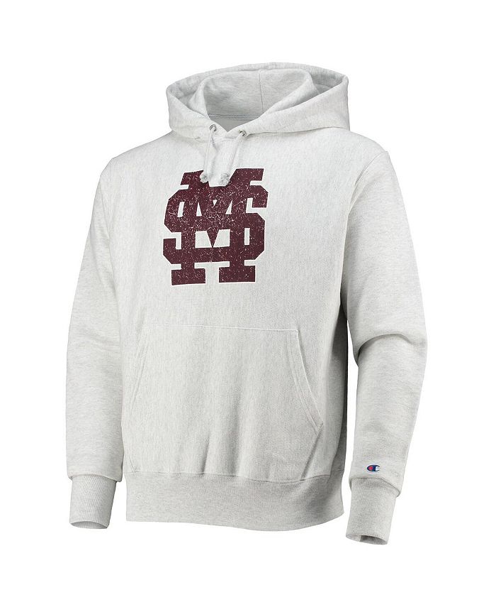 Champion Men's Heathered Gray Mississippi State Bulldogs Team Vault ...
