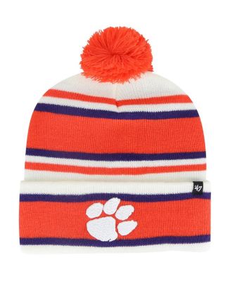Youth Boys '47 Brand White Clemson Tigers Stripling Cuffed Knit Hat ...