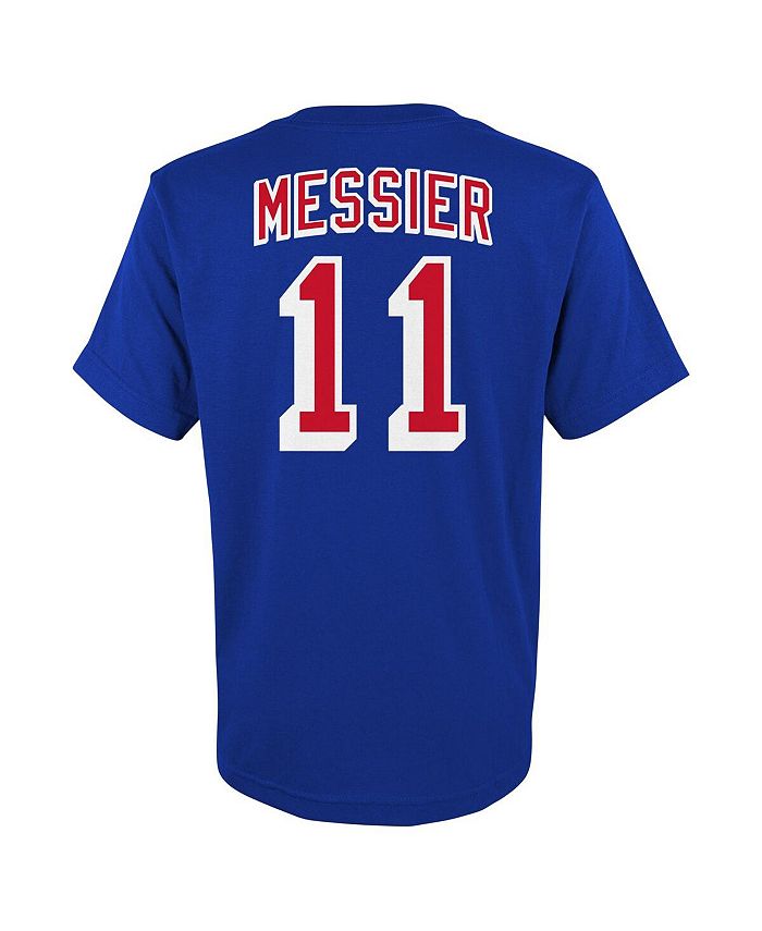 Mitchell & Ness Big Boys Mark Messier Blue New York Rangers Name ...