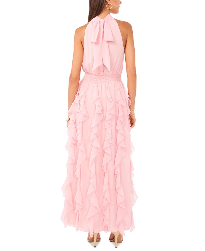 1.STATE Women's Ruffled Halter Maxi Dress - Macy's