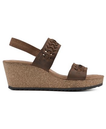 White Mountain Women's Pretreat Footbed Wedge Sandals - Macy's