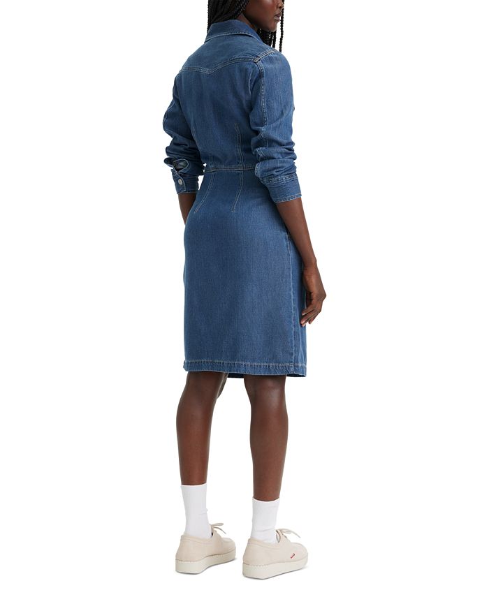 Levi's Women's Otto Western Button-Front Denim Dress - Macy's