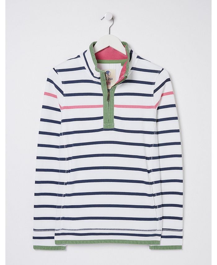 FatFace Fat Face Women's Plus Size Airlie Breton Stripe Sweatshirt - Macy's