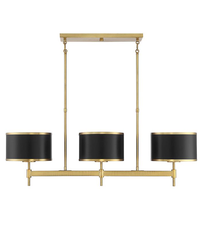 Savoy House Delphi 3-Light Linear Chandelier - Macy's