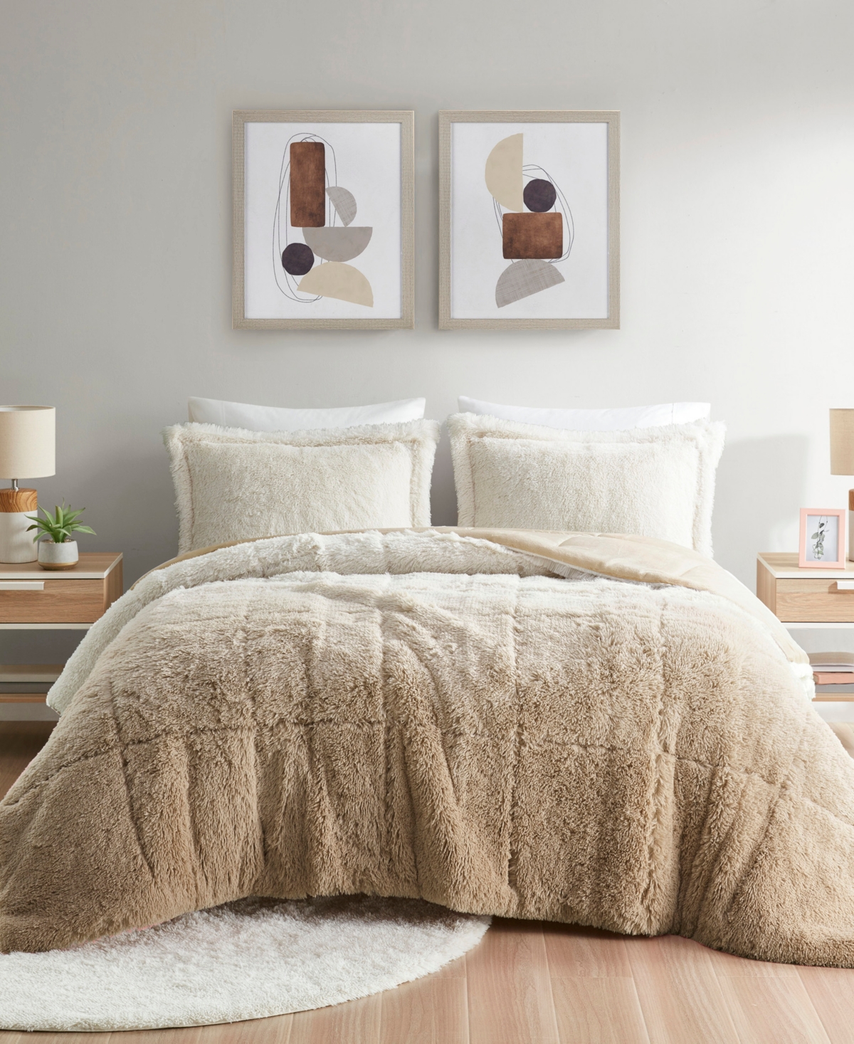 Click here for Intelligent Design Brielle Ombre Shaggy Faux Fur 3... prices
