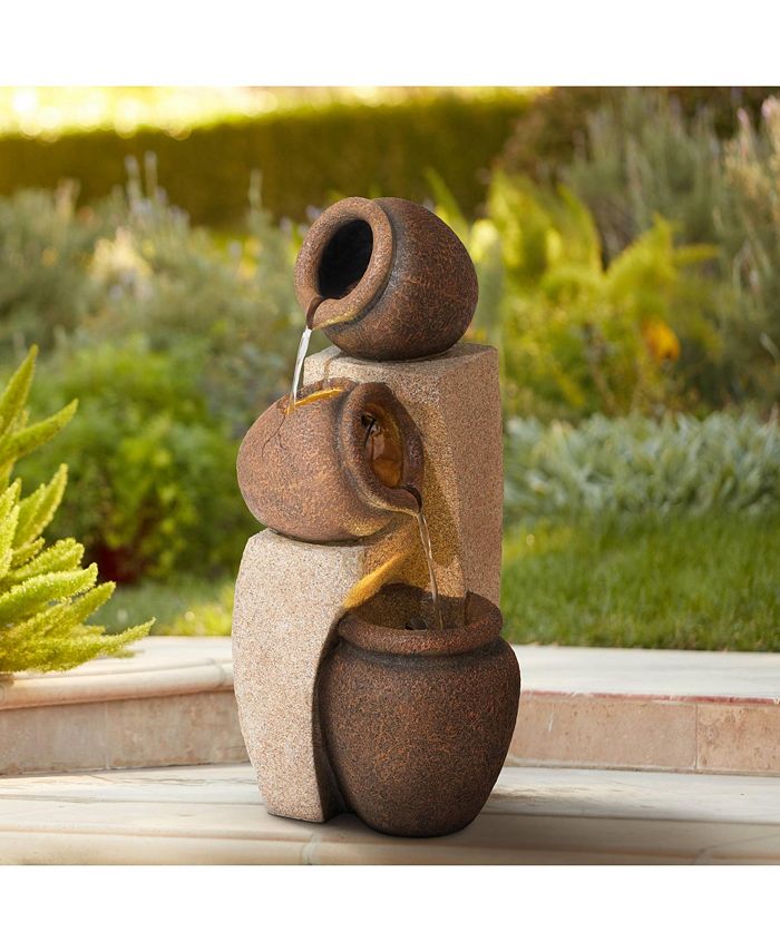 John Timberland Tipping Jugs Rustic Outdoor Floor Water Fountain 30 ...