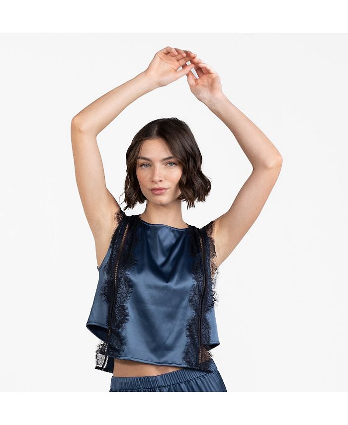 Entos Women's Luxury Satin Top Honore By Entos - Macy's