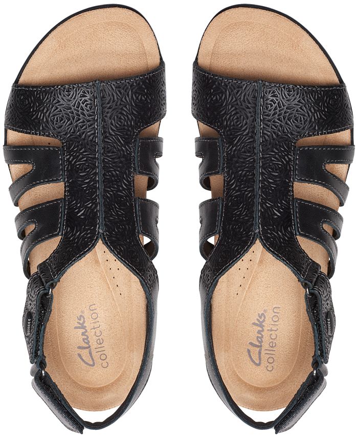 Clarks Women's April Belle Strappy Slingback Sandals - Macy's