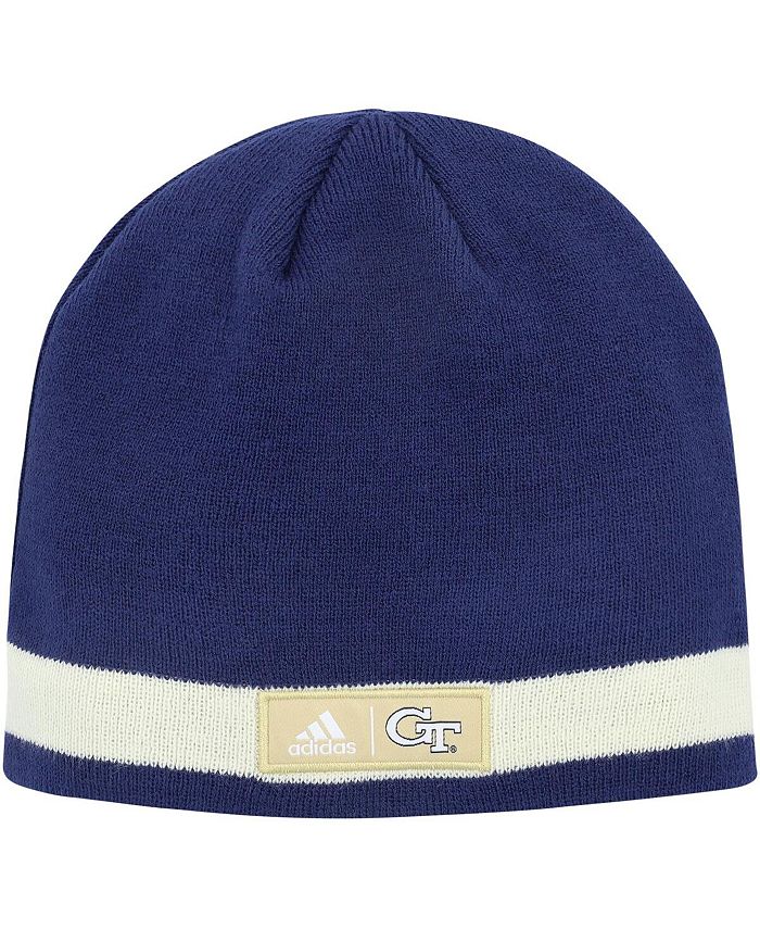 adidas Men's Navy Georgia Tech Yellow Jackets Wordmark Beanie - Macy's