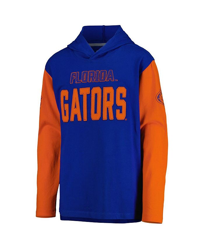 Outerstuff Big Boys Royal Florida Gators Heritage Hoodie Long Sleeve T ...