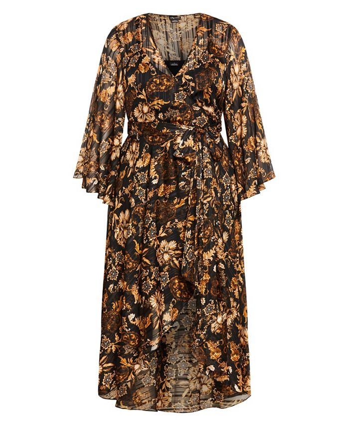 CITY CHIC Plus Size Freya Print Dress - Macy's