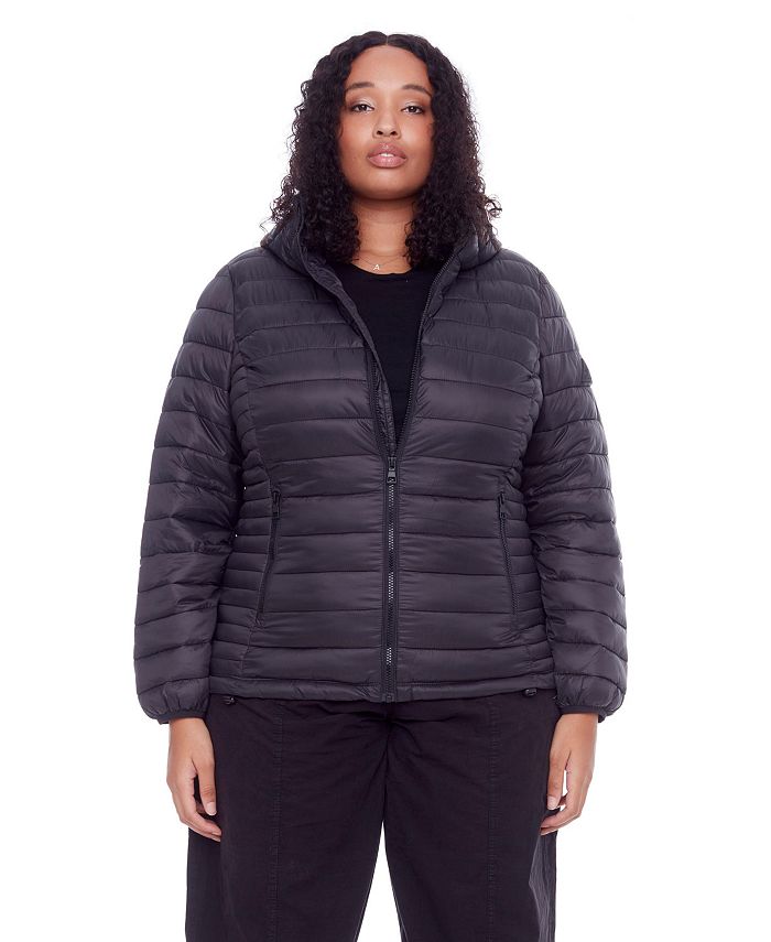 Alpine North Plus Size Yoho Lightweight Packable Puffer Jacket & Bag ...