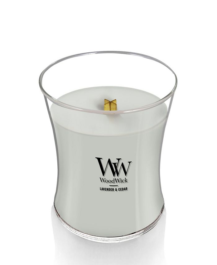 WoodWick Candle WoodWick Lavender Cedar Medium Hourglass Candle, 9.7 oz ...