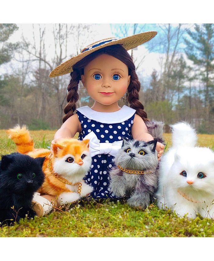 The Queen's Treasures 18 Inch Doll Pets, Realistic Tabby Kitty Cat with ...