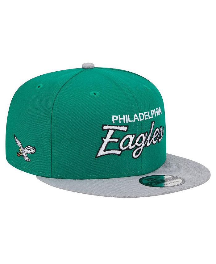 New Era Men's Kelly Green, Silver Distressed Philadelphia Eagles ...