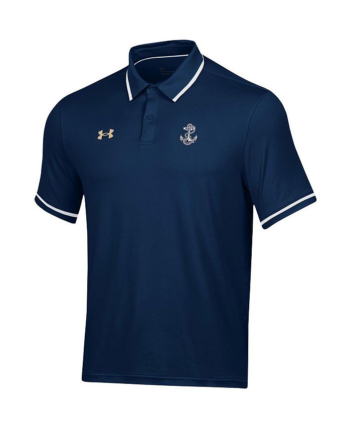 Under Armour Men's Navy Navy Midshipmen T2 Tipped Performance Polo ...
