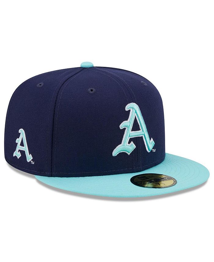 New Era Men's Navy, Light Blue Arkansas Razorbacks 59FIFTY Fitted Hat ...