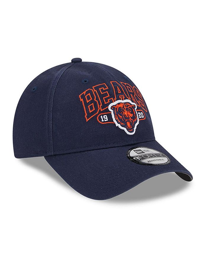 New Era Men's Navy Chicago Bears Outline 9FORTY Snapback Hat - Macy's