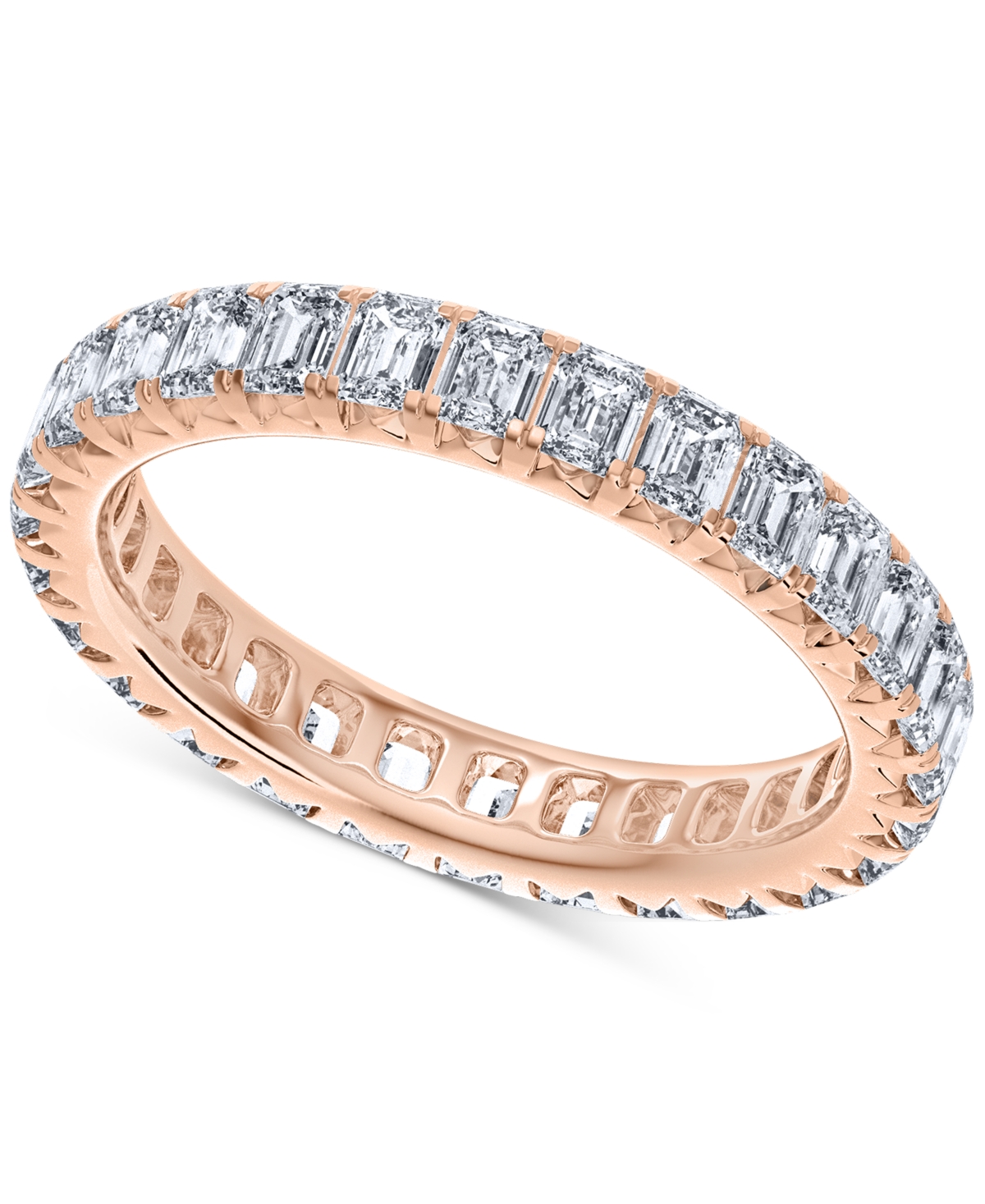 Click here for Diamond Emerald-Cut Eternity Band (2 ct. t.w.) in... prices