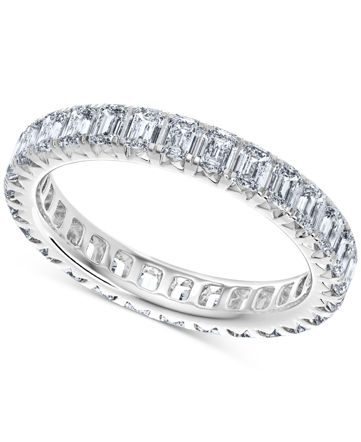 Click here for Diamond Emerald-Cut Eternity Band (2 ct. t.w.) in... prices