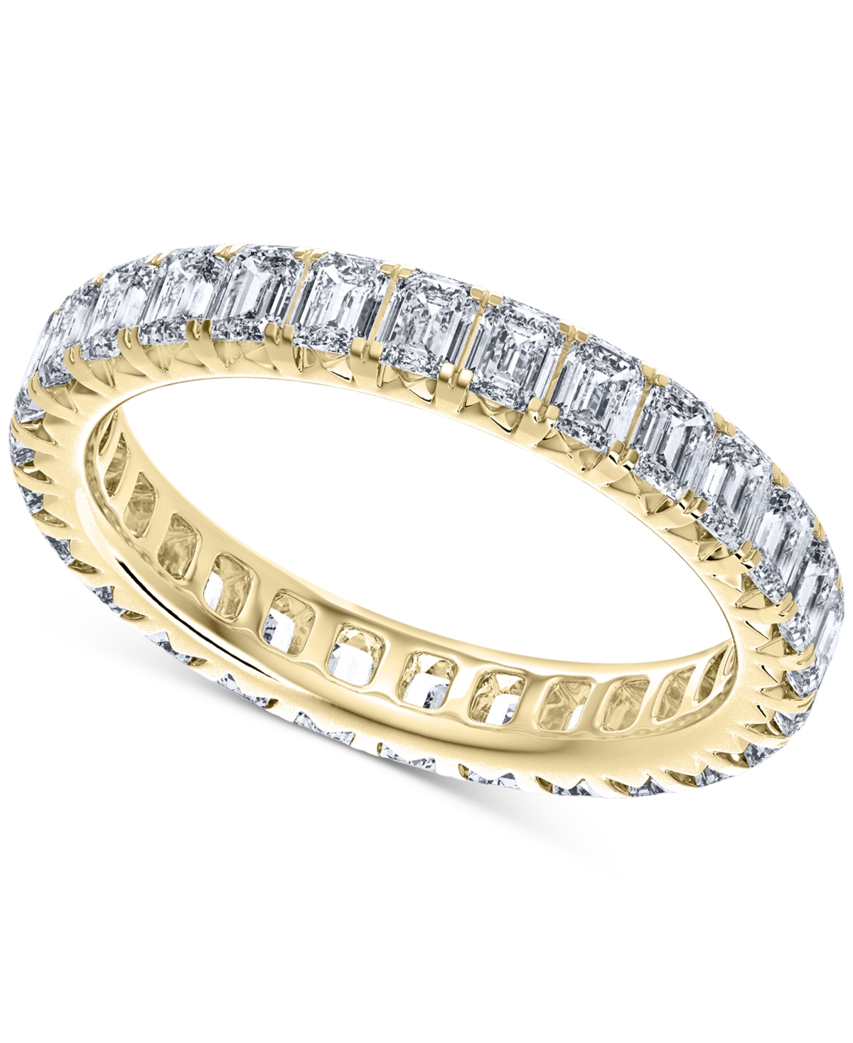 Click here for Diamond Emerald-Cut Eternity Band (2 ct. t.w.) in... prices