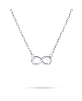Bling Jewelry Delicate Minimalist Romantic Eternity Figure Eight Symbol ...