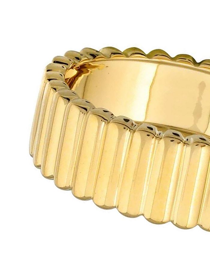 Alev Jewelry AJ by ALEV Thick Striped Gold Ring - Macy's