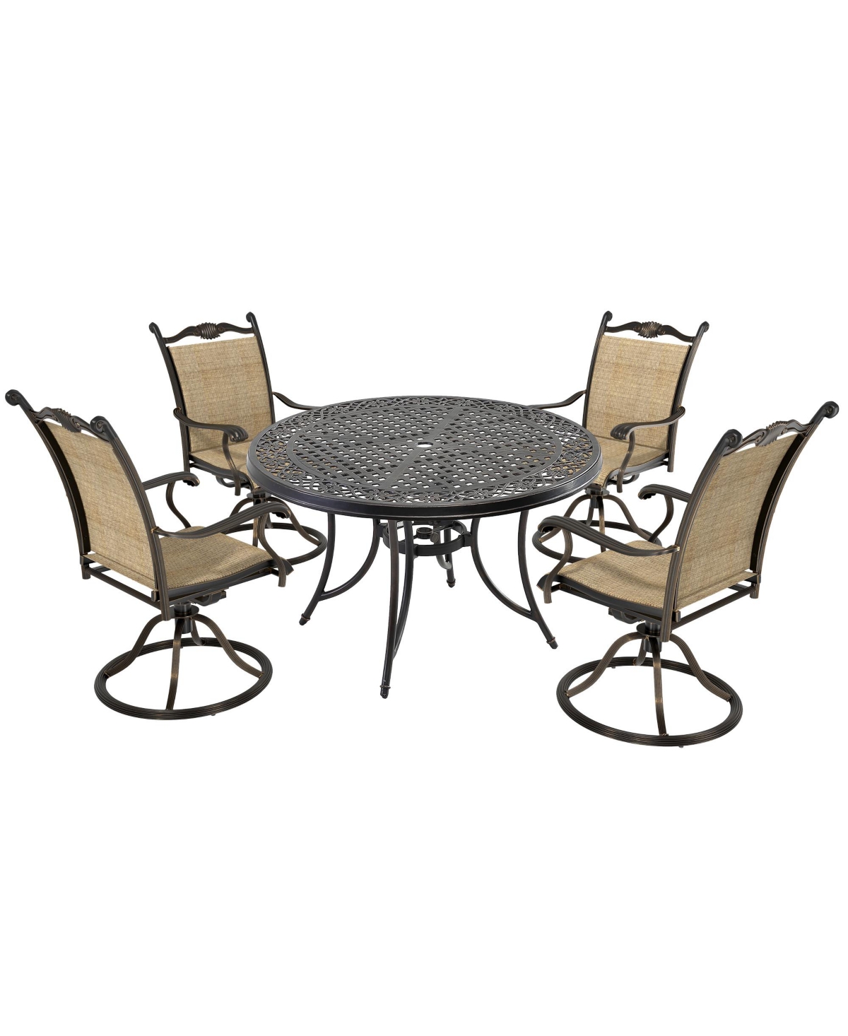 Click here for Mondawe 5-Piece Aluminum Outdoor Patio Dining Set... prices