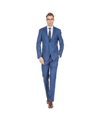 Brave man Men's Check Slim Fit 2pc Suits - Macy's