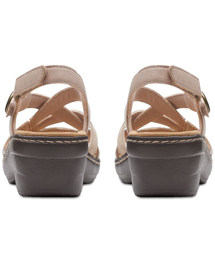 Clarks Merliah Bonita Strappy Block Heel Platform Sandals - Macy's