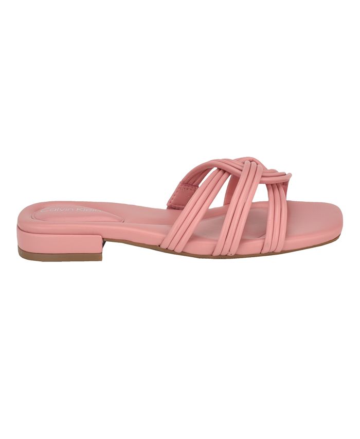 Calvin Klein Women's Tianela Flat Slide Sandals - Macy's