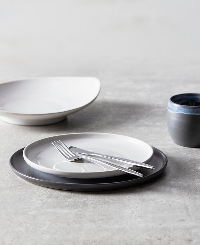 Fortessa Cloud Terre Hugo Small Coupe Plates, Set of 4 - Macy's