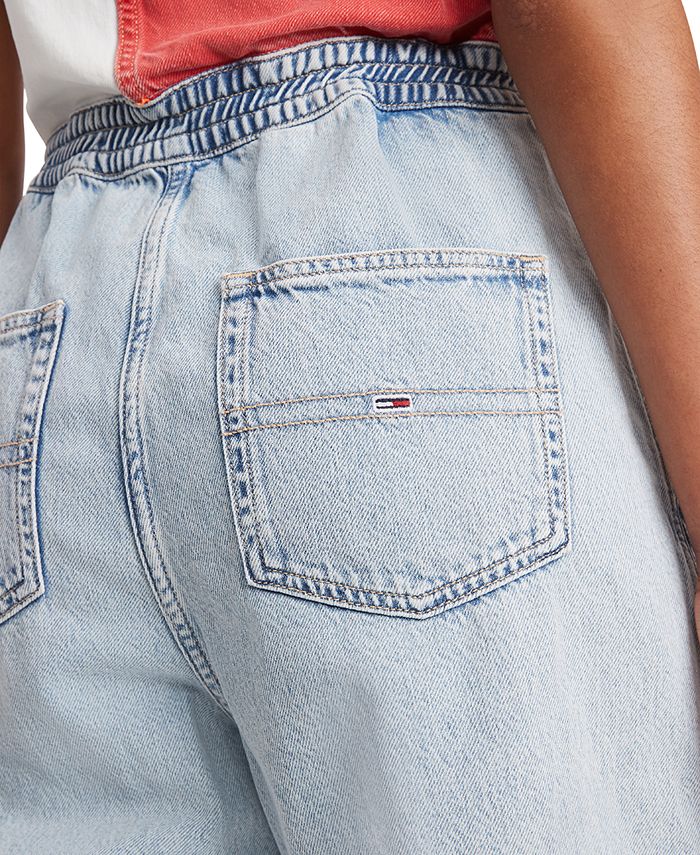 Tommy Jeans Women's Denim Flag Boiler Jumpsuit - Macy's