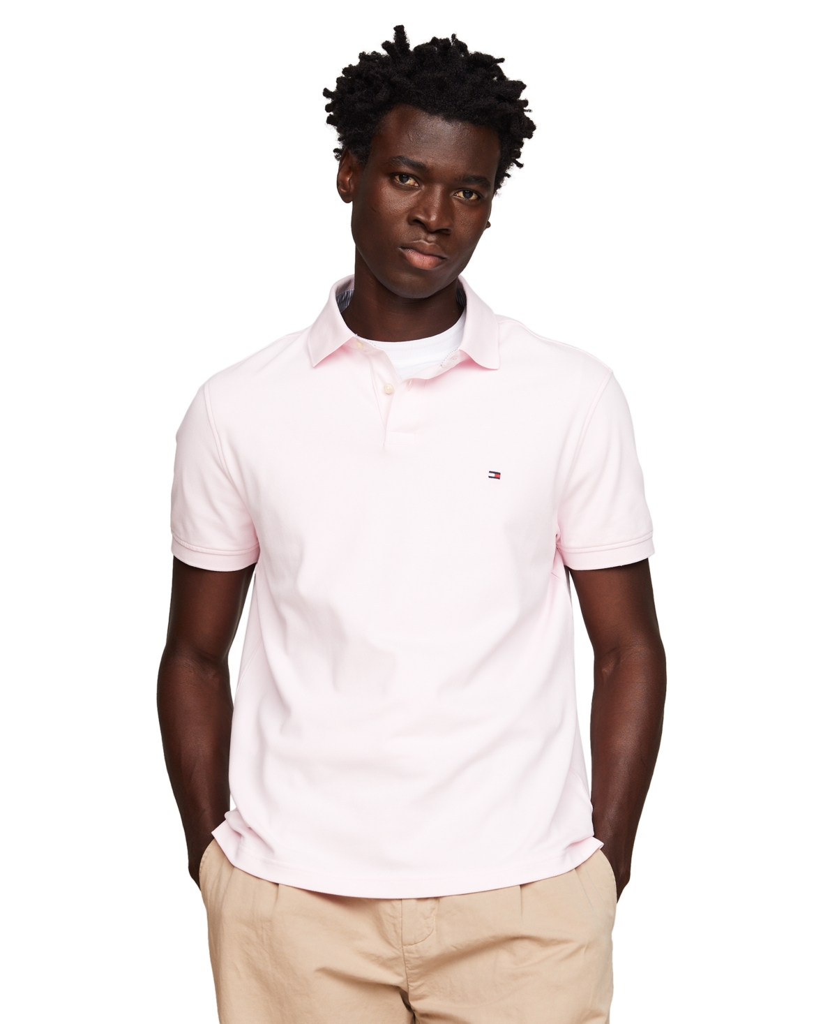 Click here for Tommy Hilfiger Mens 1985 Slim Fit Polo Shirt - Lig... prices