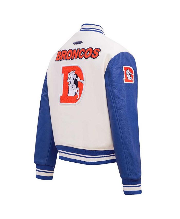 Pro Standard Women's Cream Distressed Denver Broncos Retro Classic ...