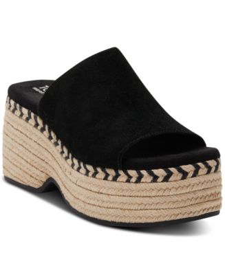 TOMS Women's Laila Slide Platform Espadrille Sandals - Macy's