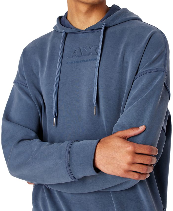 A|X Armani Exchange Men's Stretch AX Logo Hooded Sweatshirt - Macy's