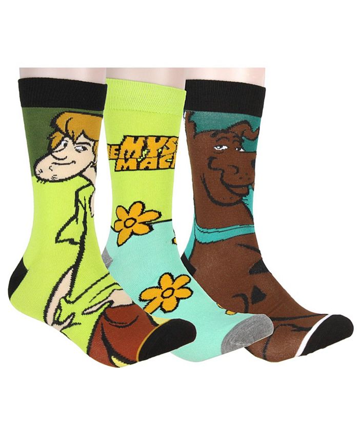 Scooby-Doo Socks Adult Unisex Mystery Machine Scooby Shaggy Character 3 ...
