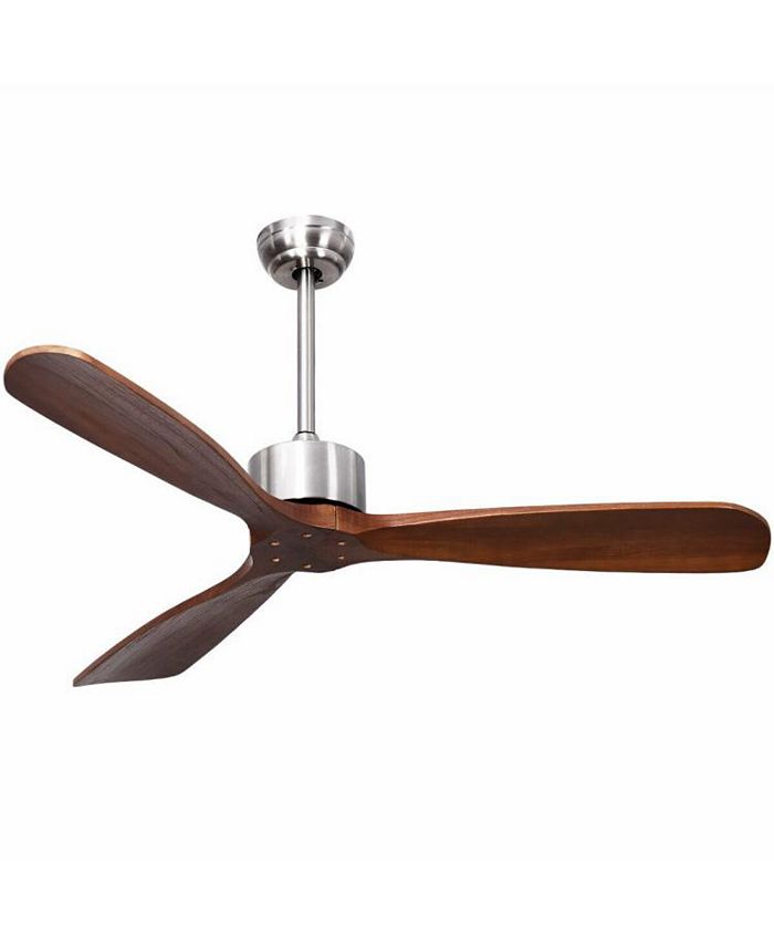 Slickblue 52 Inch Modern Ceiling Fan Indoor Outdoor Brushed Finish with ...