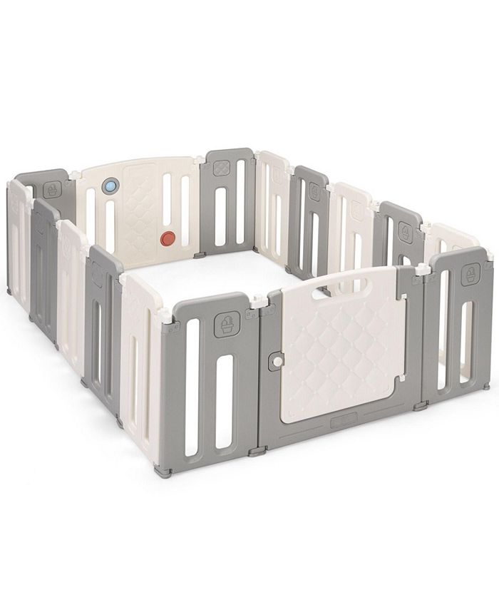 Slickblue 16 Panels Baby Safety Playpen with Drawing Board - Macy's