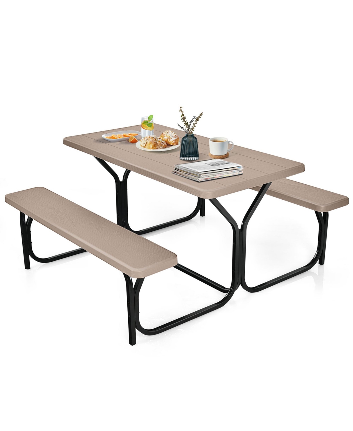 Click here for Picnic Table Bench Set Outdoor Backyard Garden Par... prices