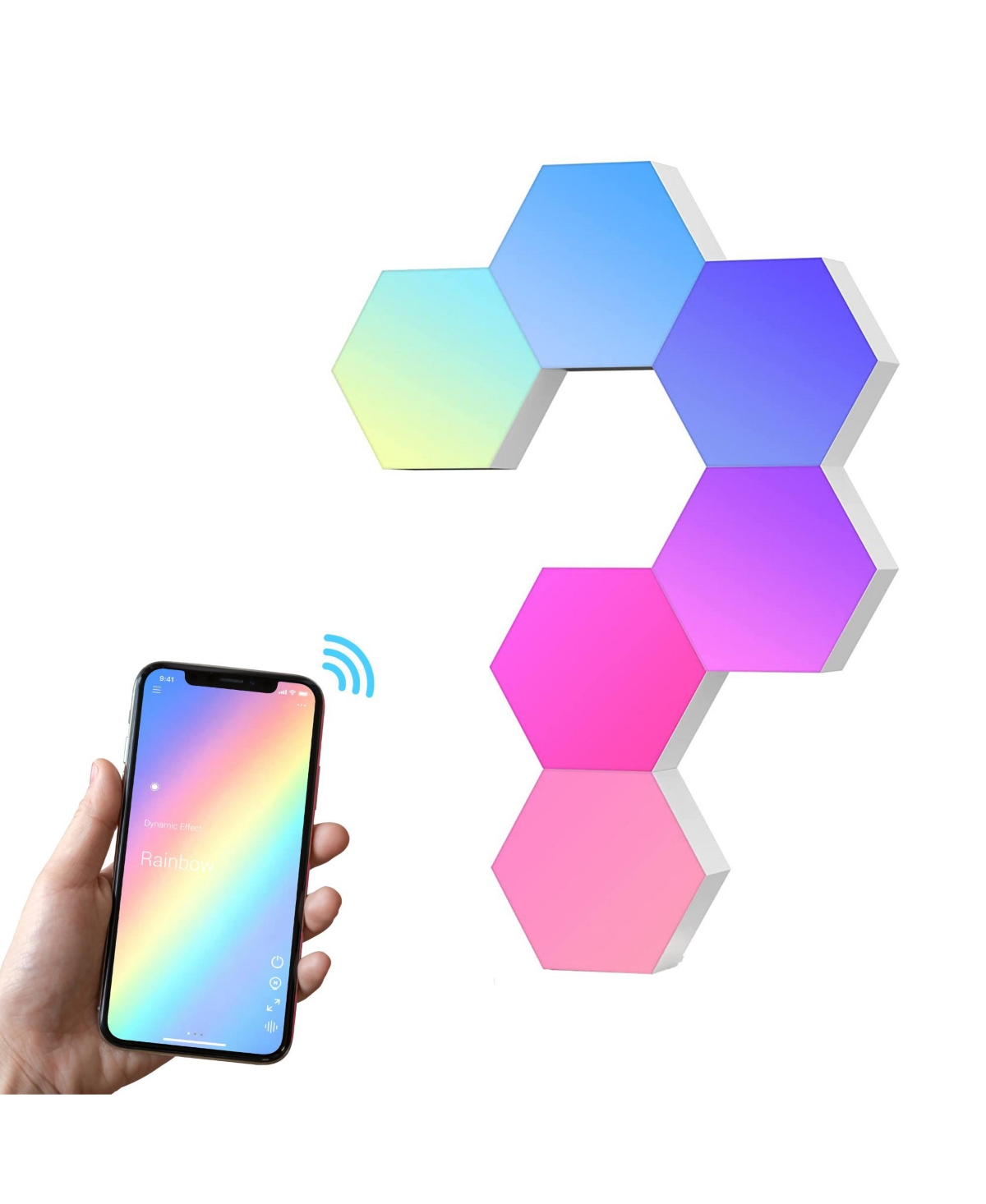 Click here for 6 Pack Wi-Fi Smart Led Light Accessory Hexagon Lam... prices