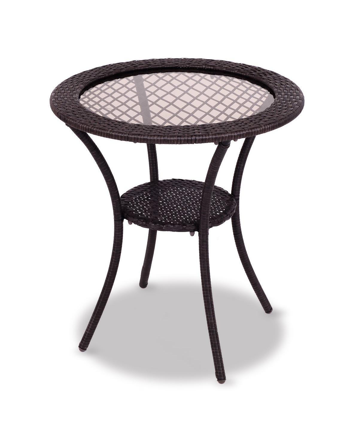 Click here for Round Rattan Wicker Coffee Table with Lower Shelf... prices