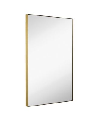 Vanity Mirror with Brushed Metal Frame and Deep Set Design - Macy's