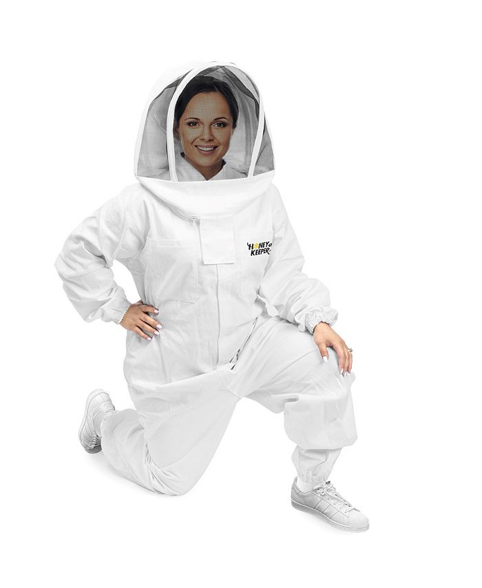Honey Keeper Professional Cotton Full Body Beekeeping Suit with Self ...