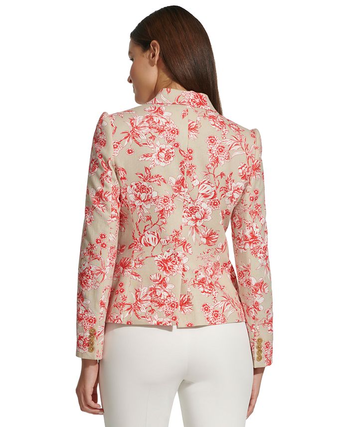Tommy Hilfiger Women's Toile Single-Button Blazer - Macy's