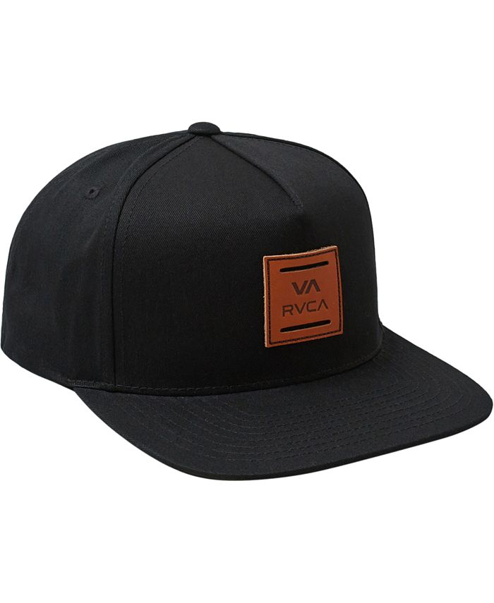 RVCA Men's Black VA All The Way Snapback Hat - Macy's