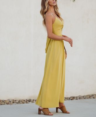 Women's Front Twist & Keyhole Maxi Beach Dress